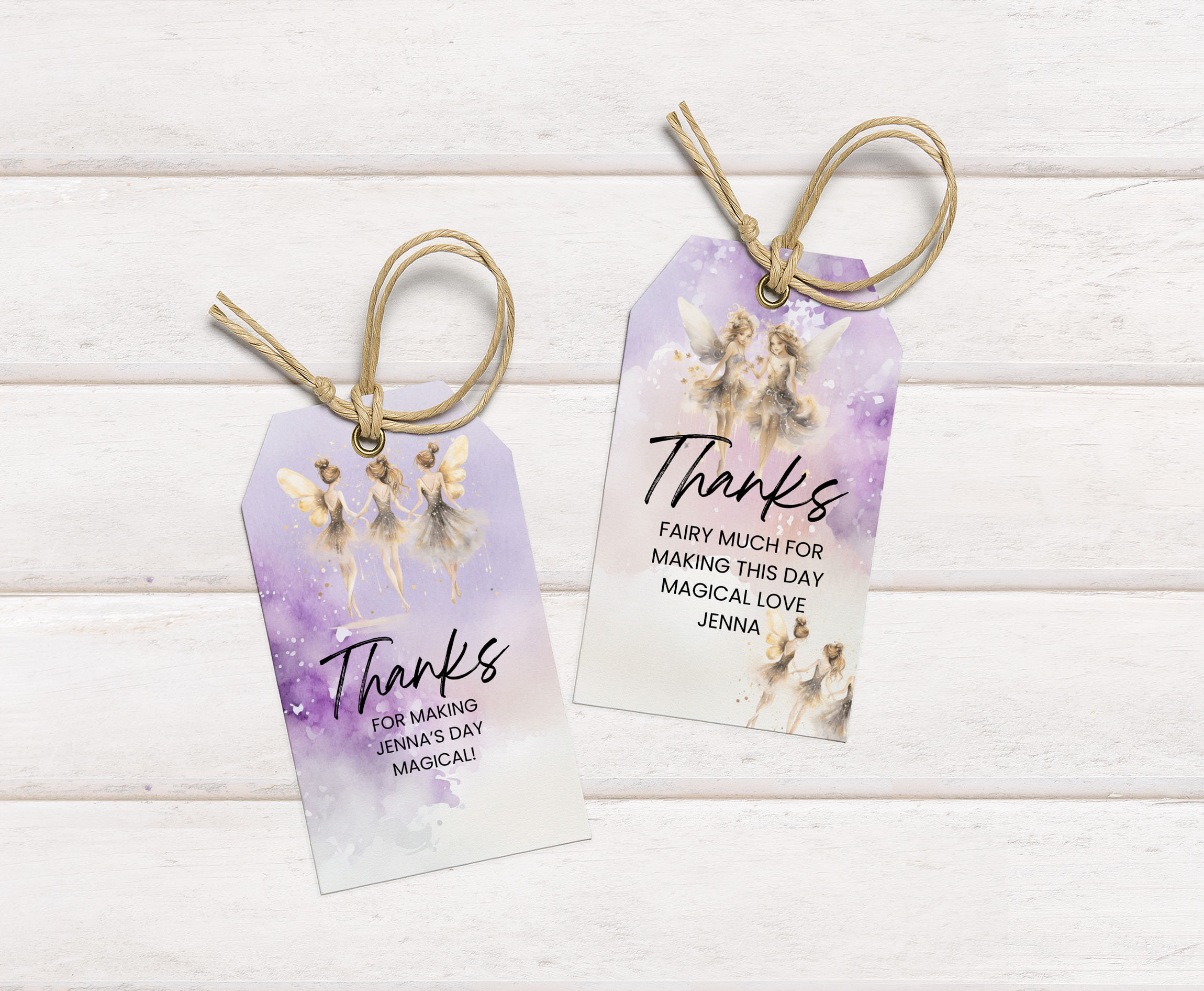 Editable Fairy Birthday Templates Bundle Fairy 1st Birthday - Etsy