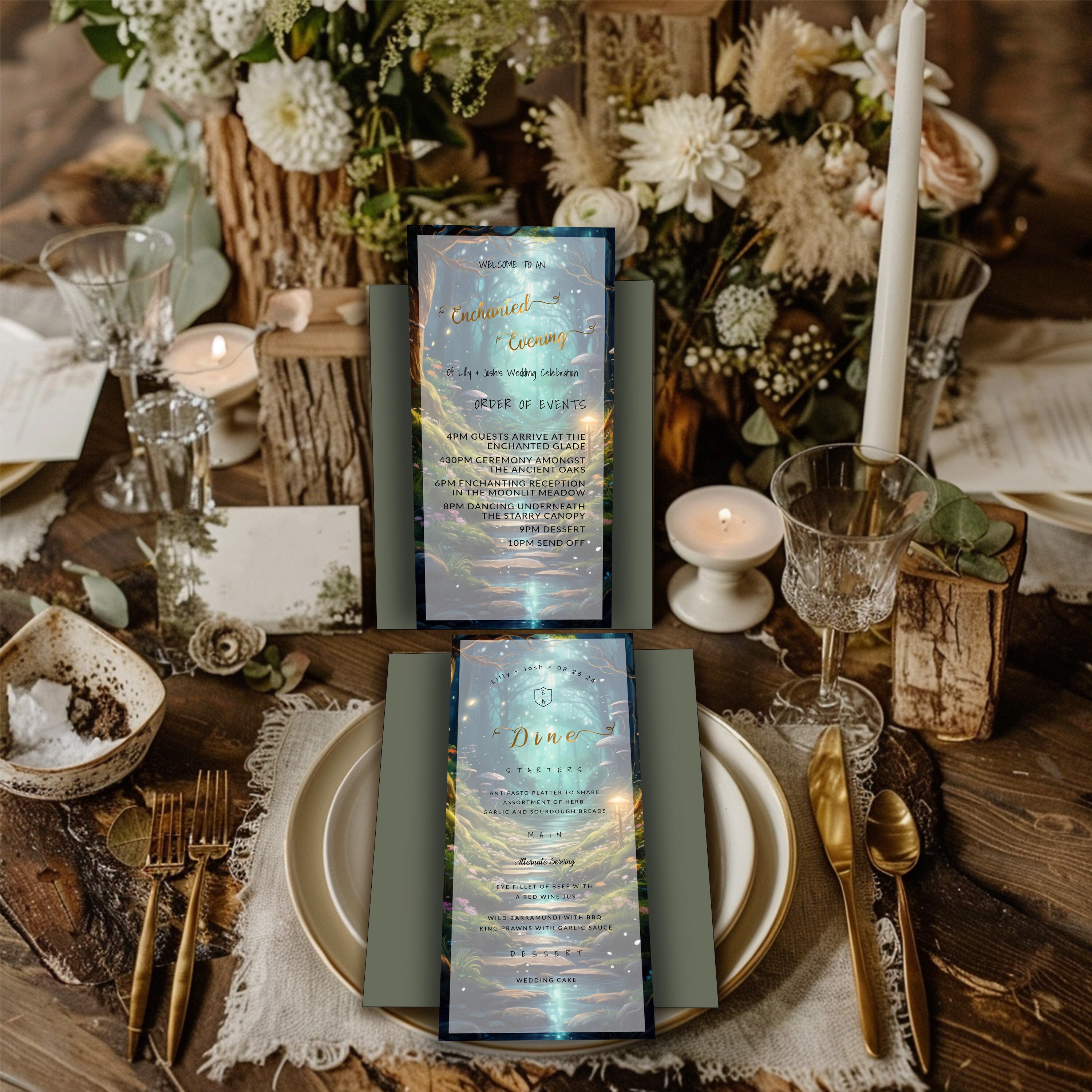 Enchanted Forest Wedding Invitation-magic Garden-forest Pathway ...