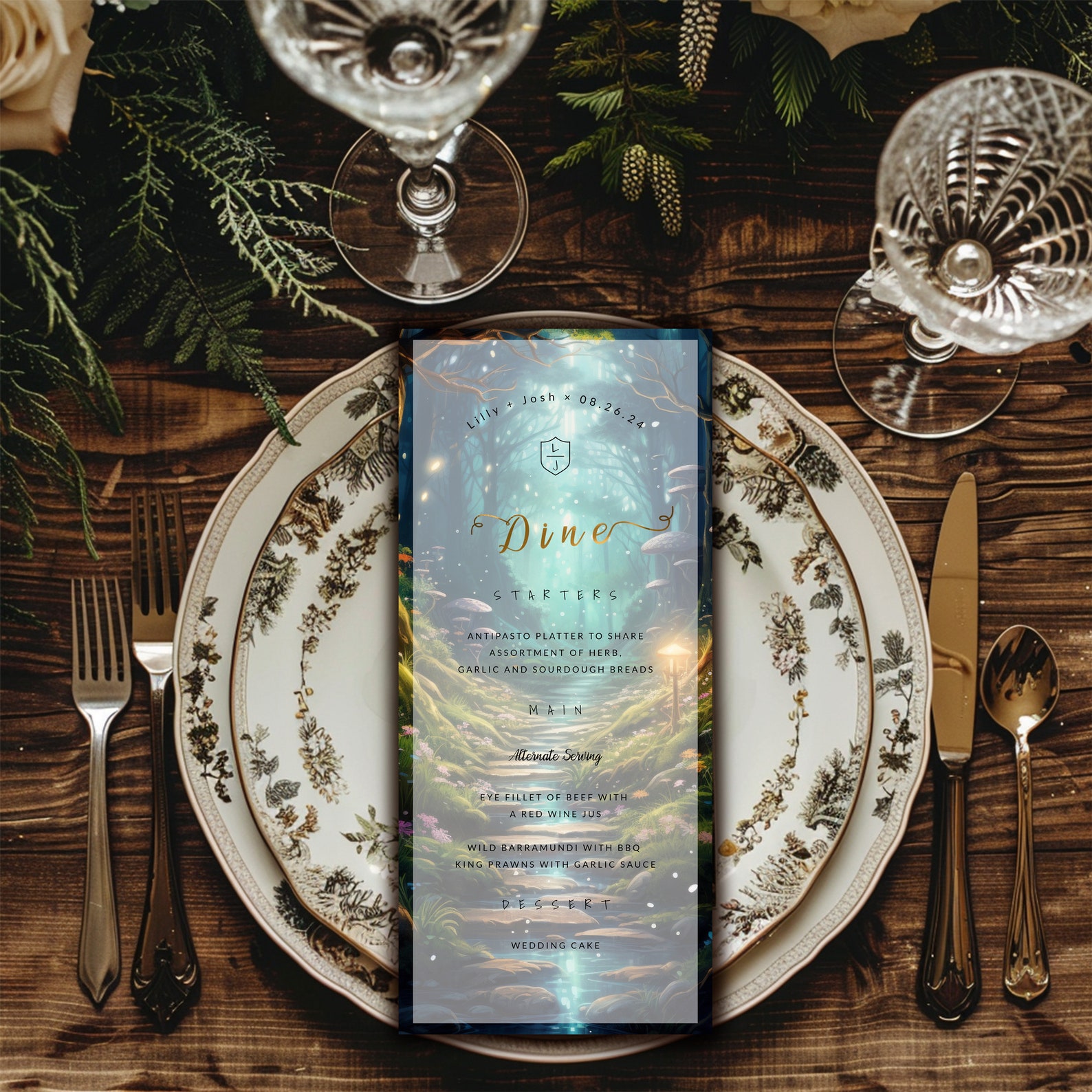 Enchanted Forest Menu-enchanted Evening-magical Garden-fairy Dust ...