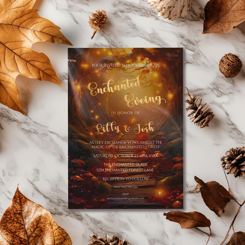 Fall Forest Wedding - Etsy