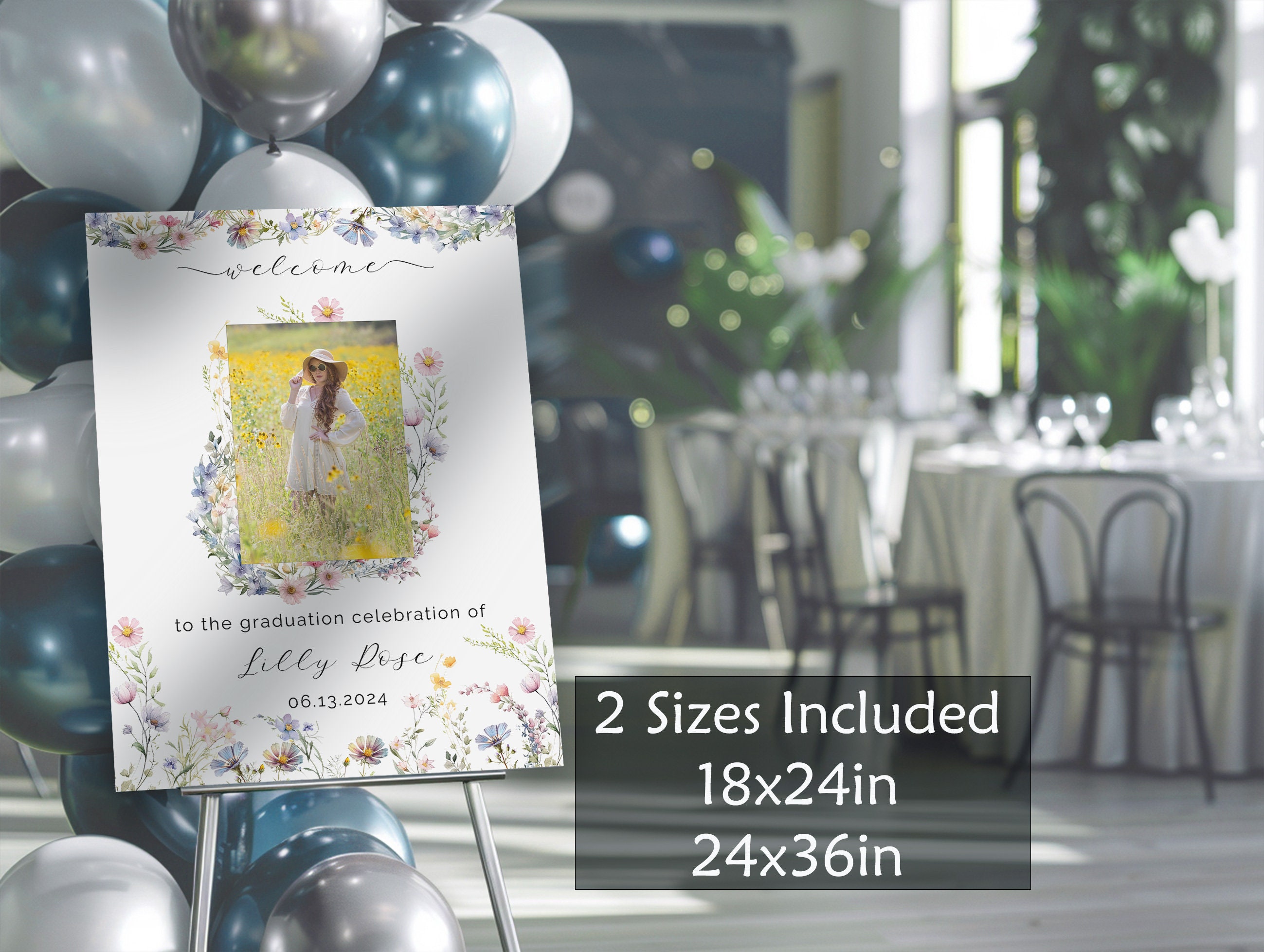 Wildflower Welcome to Graduation Sign-high School Grad-college ...