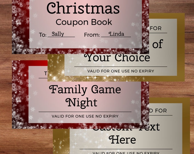 Ultimate Christmas Coupon Book, Printable Coupon Book for Parents/kids ...