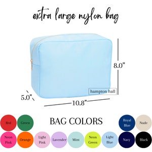 Extra Large XL Nylon Bag - Personalized, Patches Included - Etsy