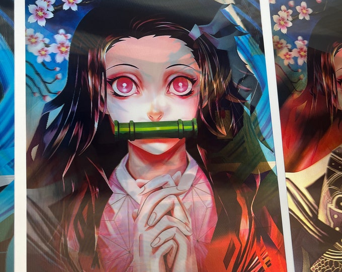 3D Holographic Lenticular Anime Poster - Etsy