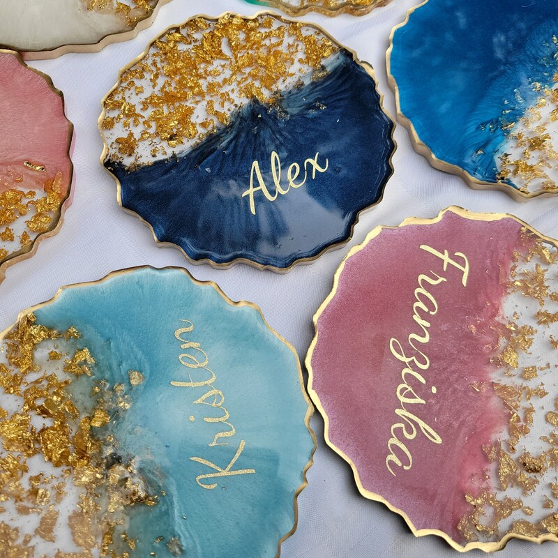 Resin Coasters - Etsy UK