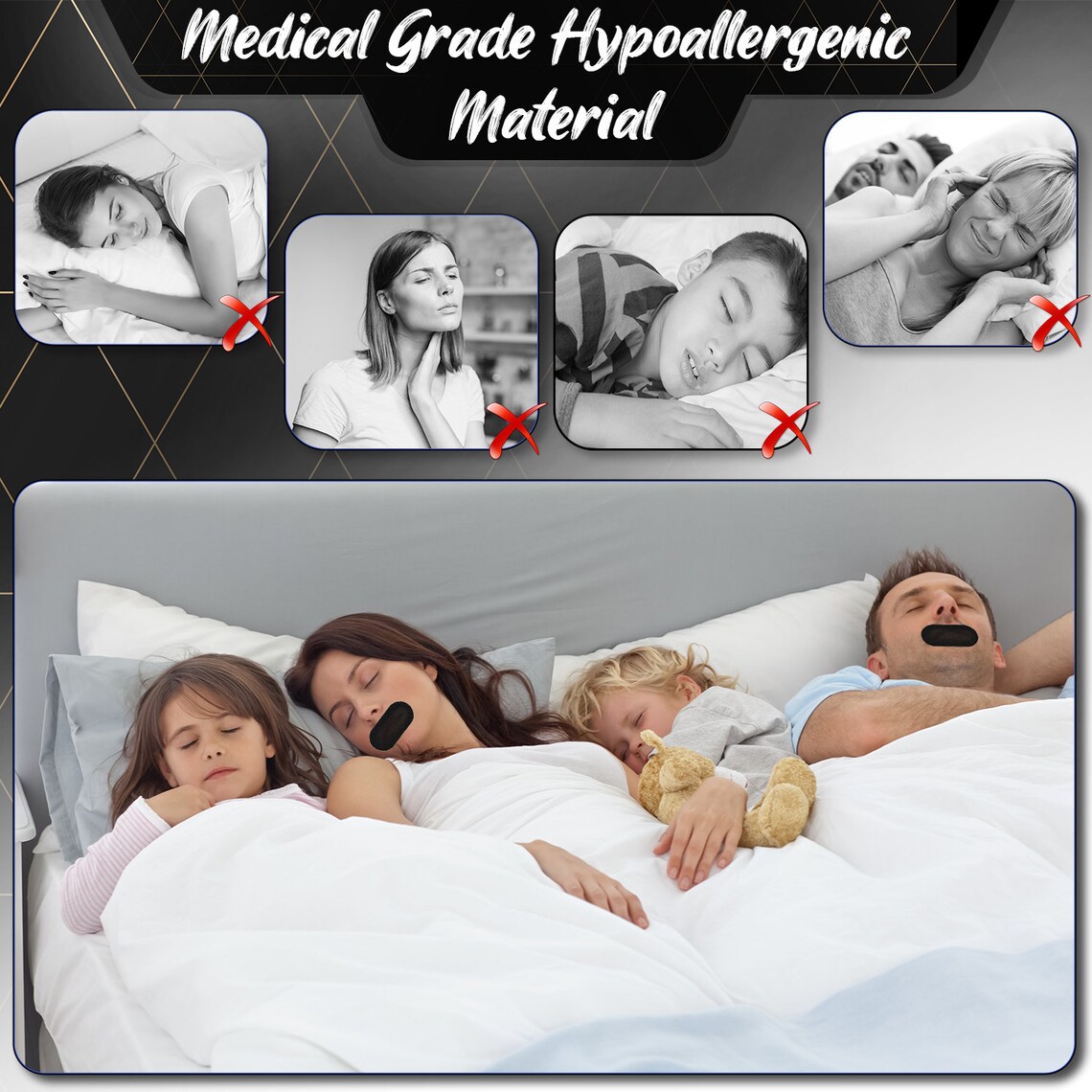 Mouth Tape for Sleeping Pack of 30, Improve Night Sleep Instant Snoring ...