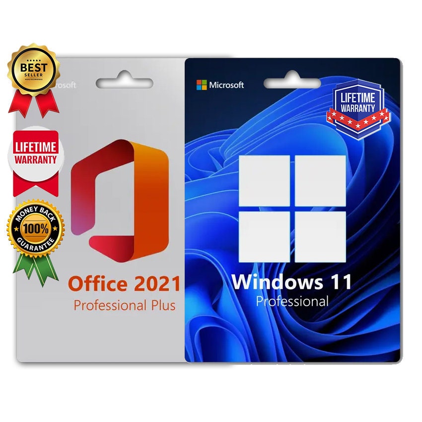 MS Windows 11 Professional Office Professional 2021 Lifetime License ...