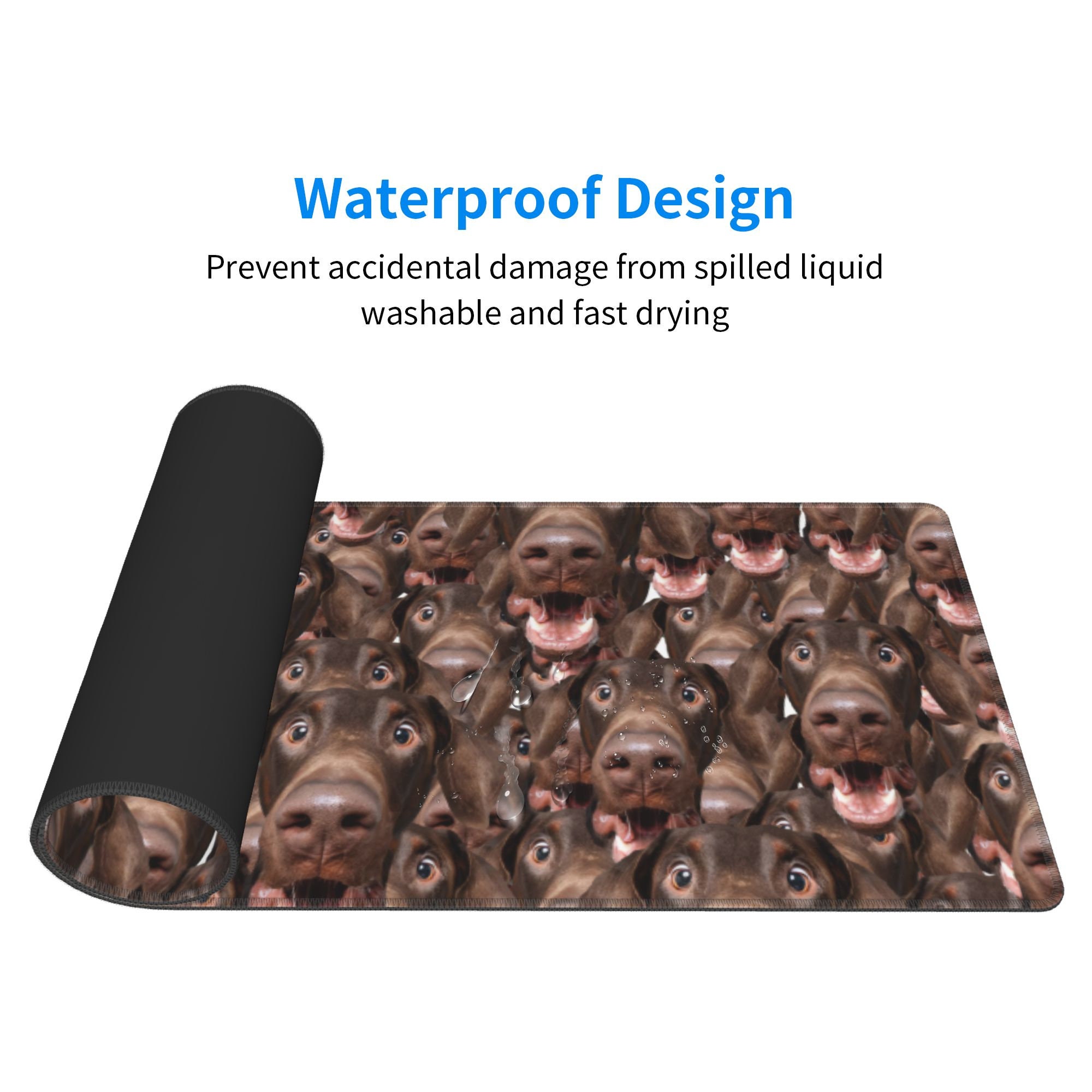 Personalized Face Photo Rubber Mouse Pad, Extra Large Desktop Pad ...