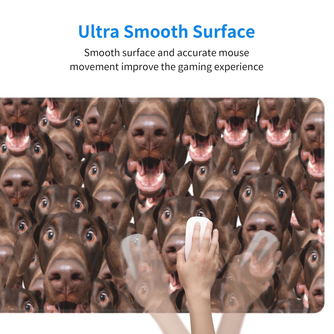 Personalized Face Photo Rubber Mouse Pad, Extra Large Desktop Pad ...