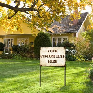Custom Metal Sign, Vintage Custom Outdoor Sign Personalized Aluminum ...