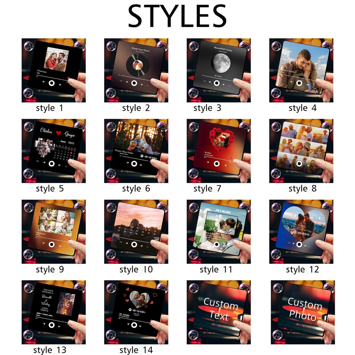 Customized Music Song Magnets Personalized Music Fridge Magnet ...