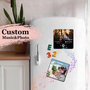 Customized Music Song Magnets Personalized Music Fridge Magnet ...