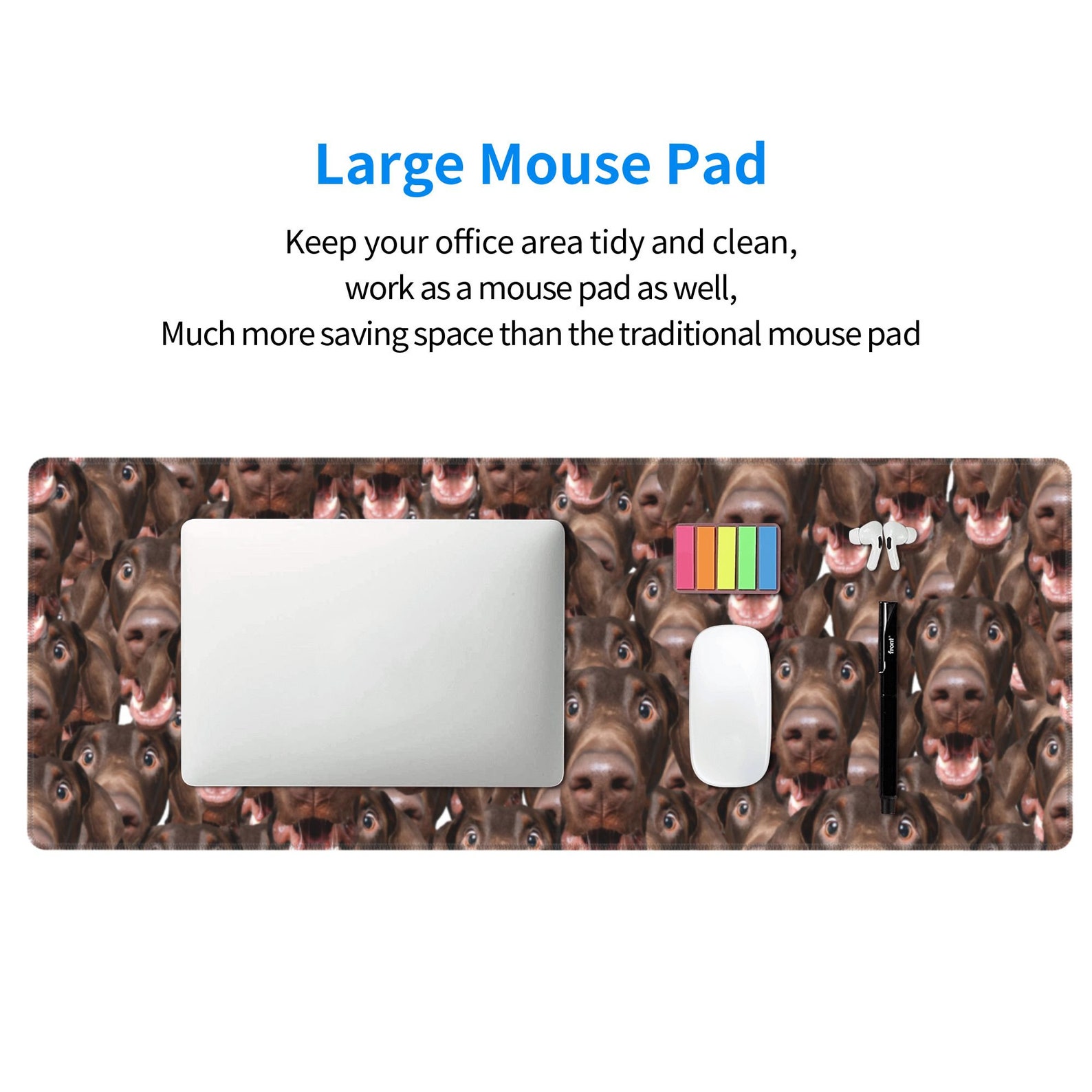 Personalized Face Photo Rubber Mouse Pad, Extra Large Desktop Pad ...