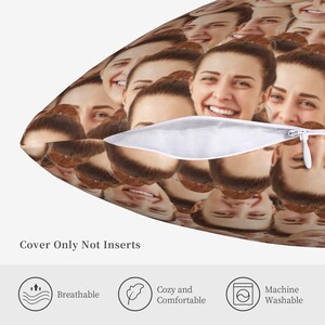 Gift Custom Face Pillow Double Sided Pillow Photo Throw Pillow Cover ...