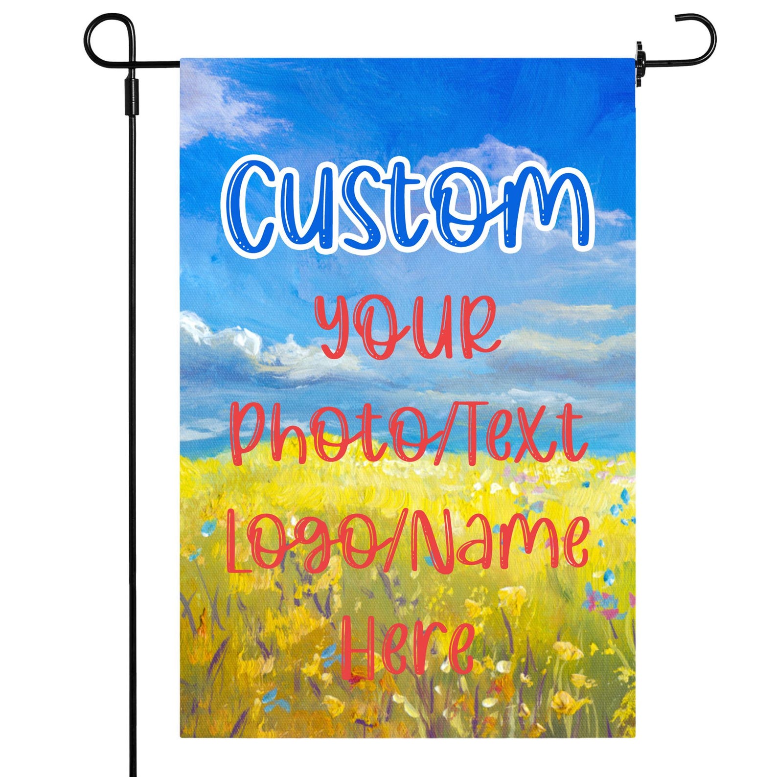Custom Photo Garden Flag Double Sided Personalized Farmhouse Garden ...