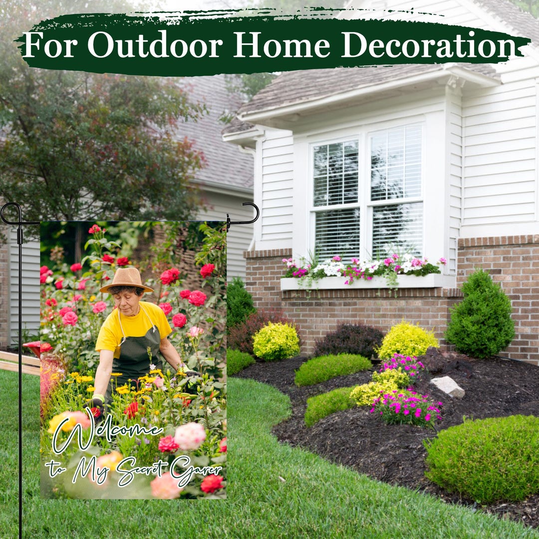 Custom Photo Garden Flag Double Sided Personalized Farmhouse Garden ...