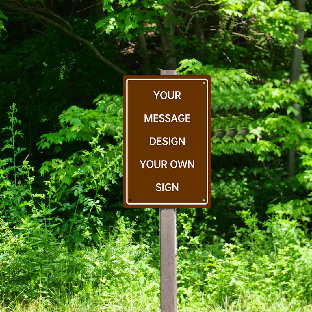 Personalized Text Signs Custom Metal Signs With Logo Outdoor Signs Text ...