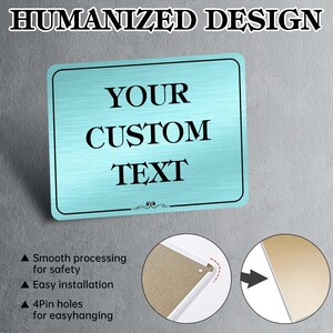 Custom Metal Sign Outdoor, Personalized Sign Weatherproof With Text ...