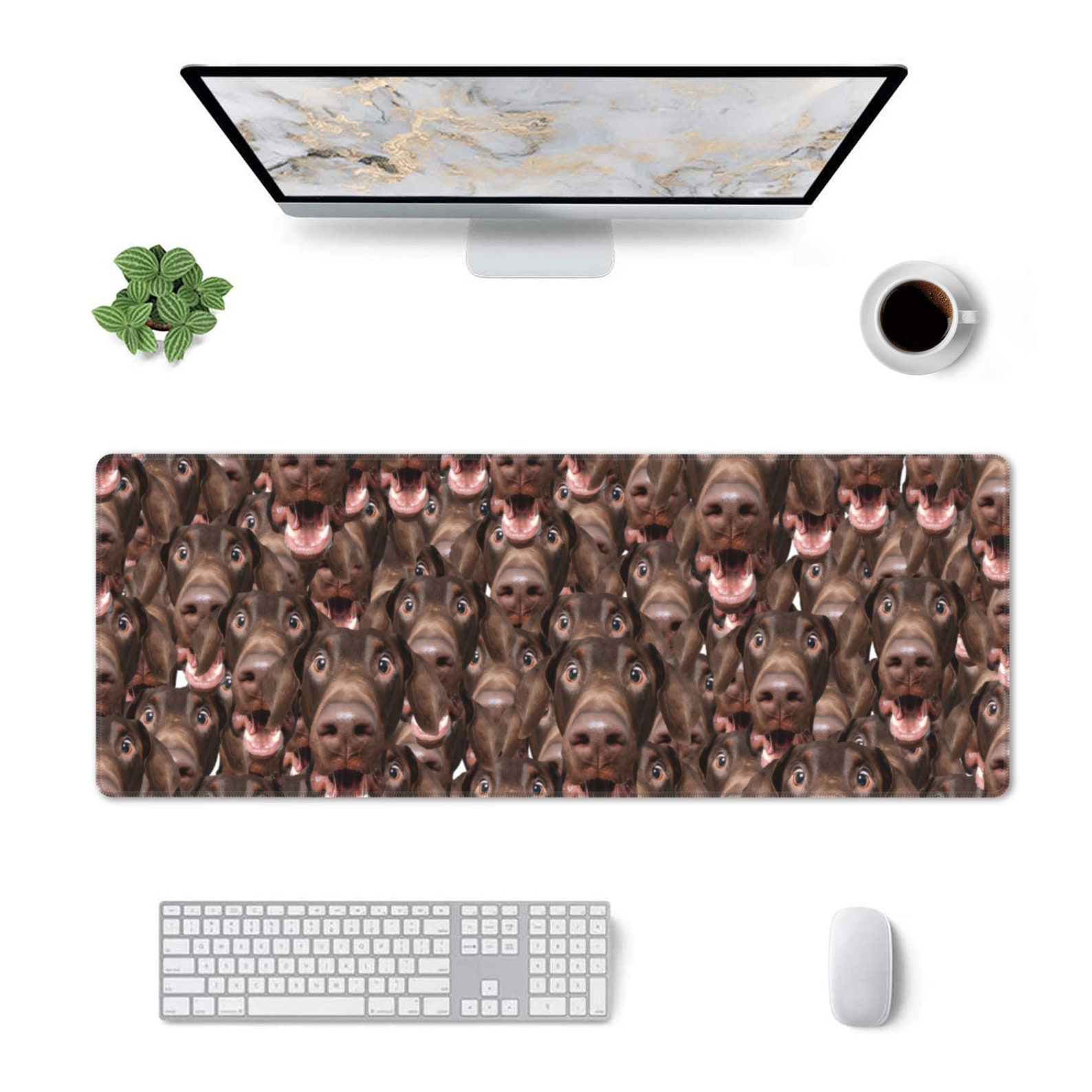 Personalized Face Photo Rubber Mouse Pad, Extra Large Desktop Pad ...
