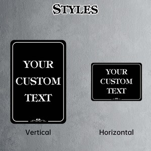 Custom Metal Sign Outdoor, Personalized Sign Weatherproof With Text ...