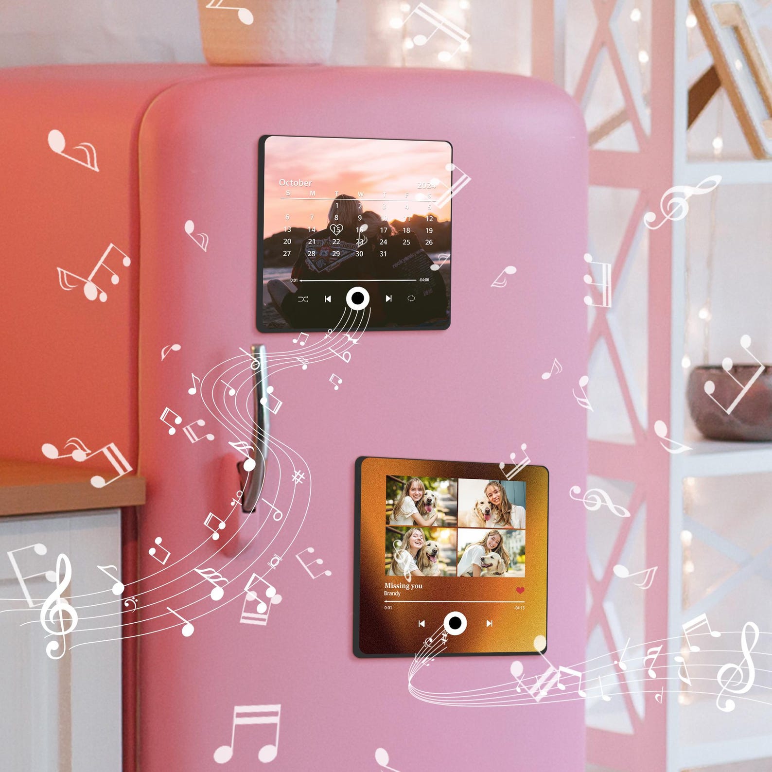 Custom Music Song Magnet Personalized Photo Album Fridge Magnet Music ...