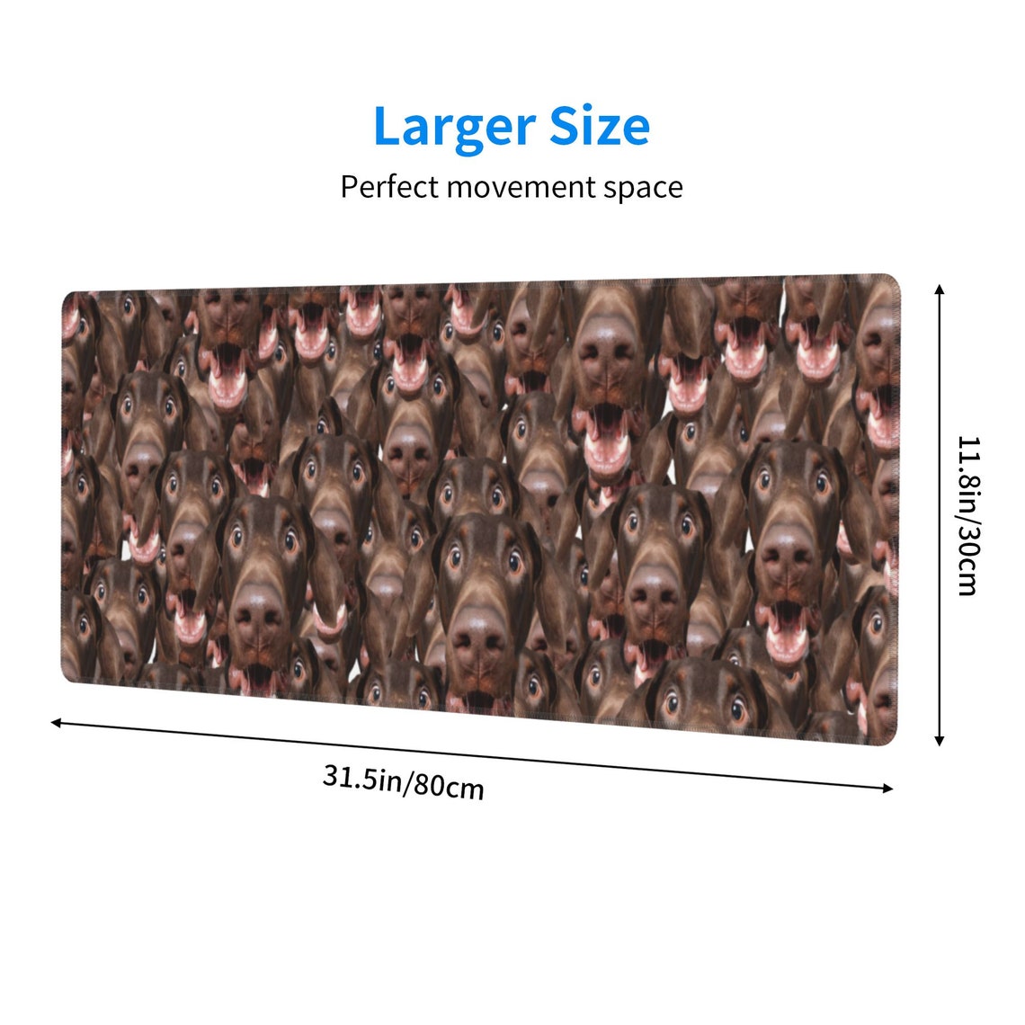 Personalized Face Photo Rubber Mouse Pad, Extra Large Desktop Pad ...