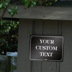 Custom Metal Sign Outdoor, Personalized Sign Weatherproof With Text ...