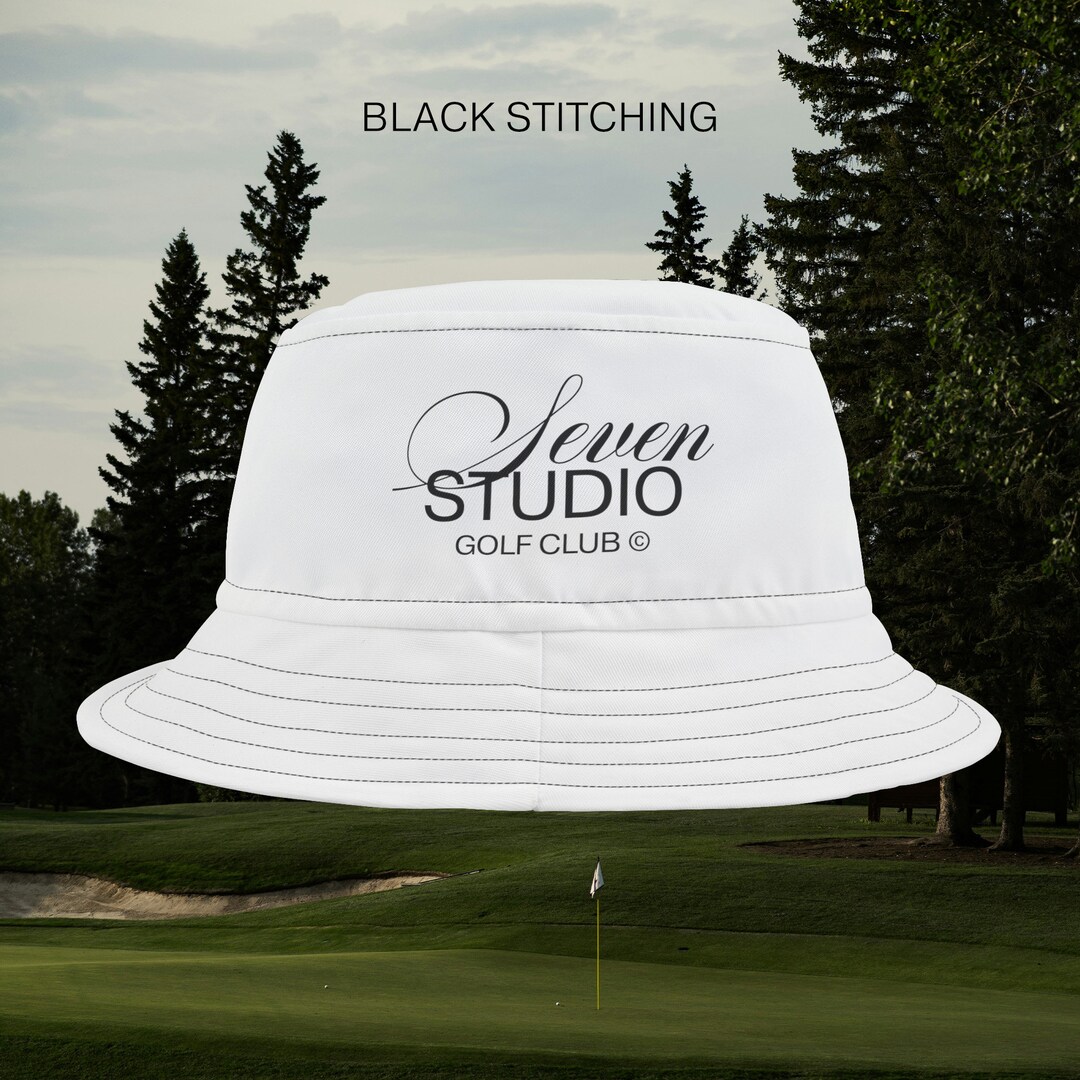 Seven Studio Golf Club Bucket Hat - White - Etsy