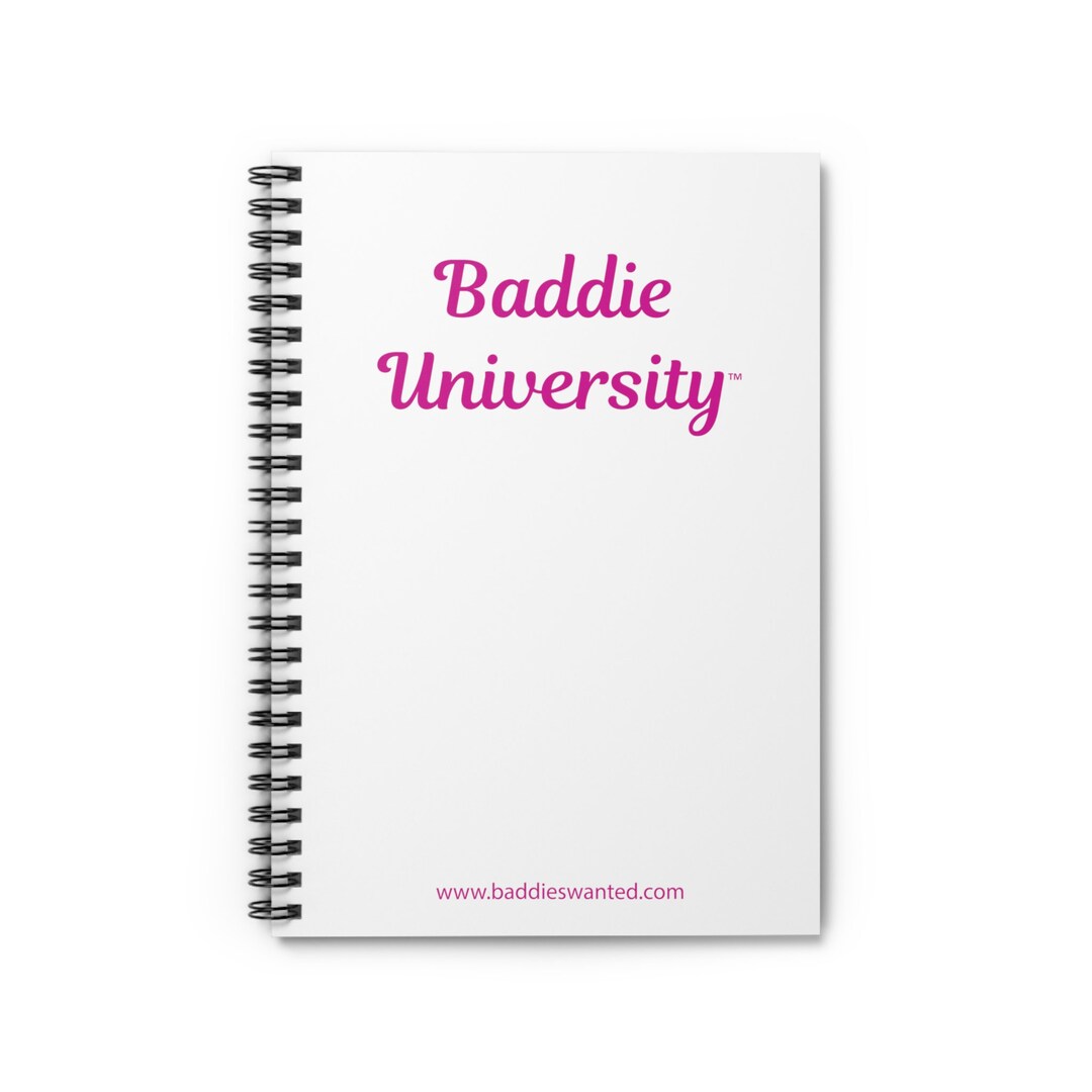 Baddie University Spiral Notebook: Pink College-themed Journal - Etsy