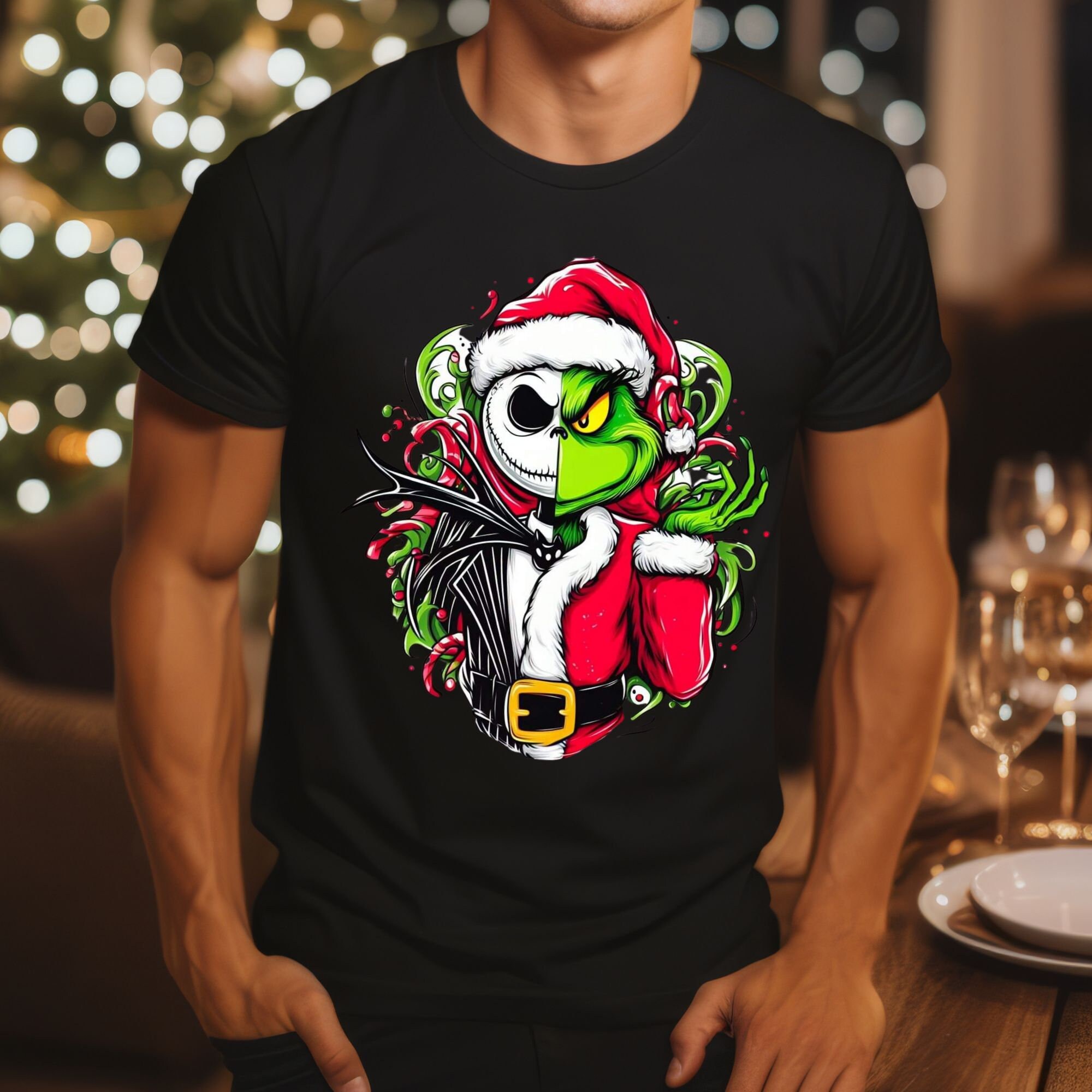 Grinch/jack Skeleton Nightmare Before Christmas Png Digital Download ...