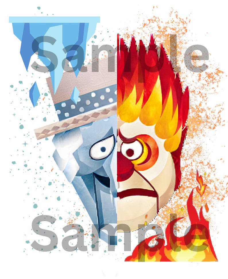 Half Heat Miser/half Cold Miser Png/miser Brothers Christmas Clip Art ...