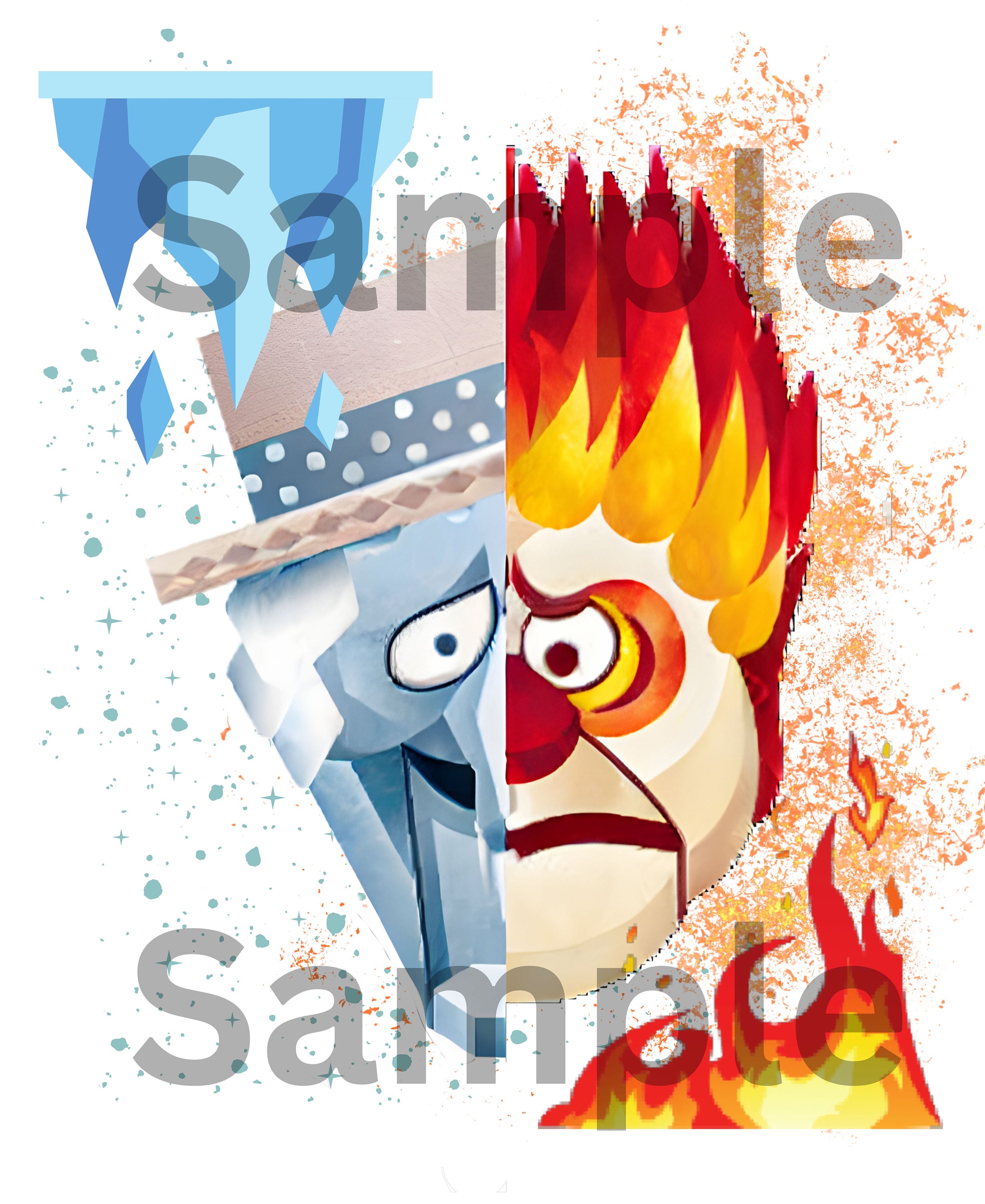 Half Heat Miser/half Cold Miser Png/miser Brothers Christmas Clip Art ...