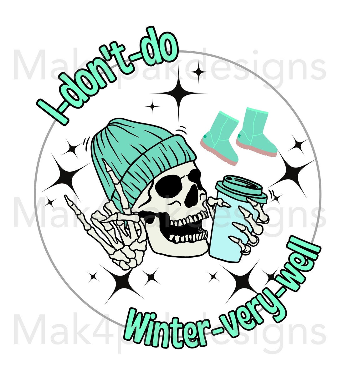 Winter Skeleton Digital Download/skeleton Clip Art/skeleton - Etsy