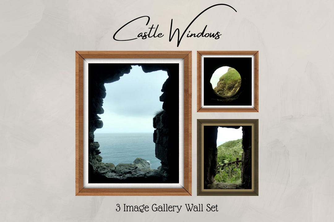 Castle Windows Digital Download Photo Set 3 Images Printable Gallery ...