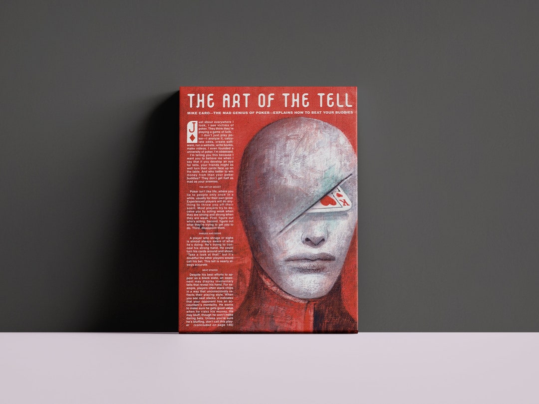 Playing Cards, Magazine, Vintage Canvas Art, Living Room, Abstract ...