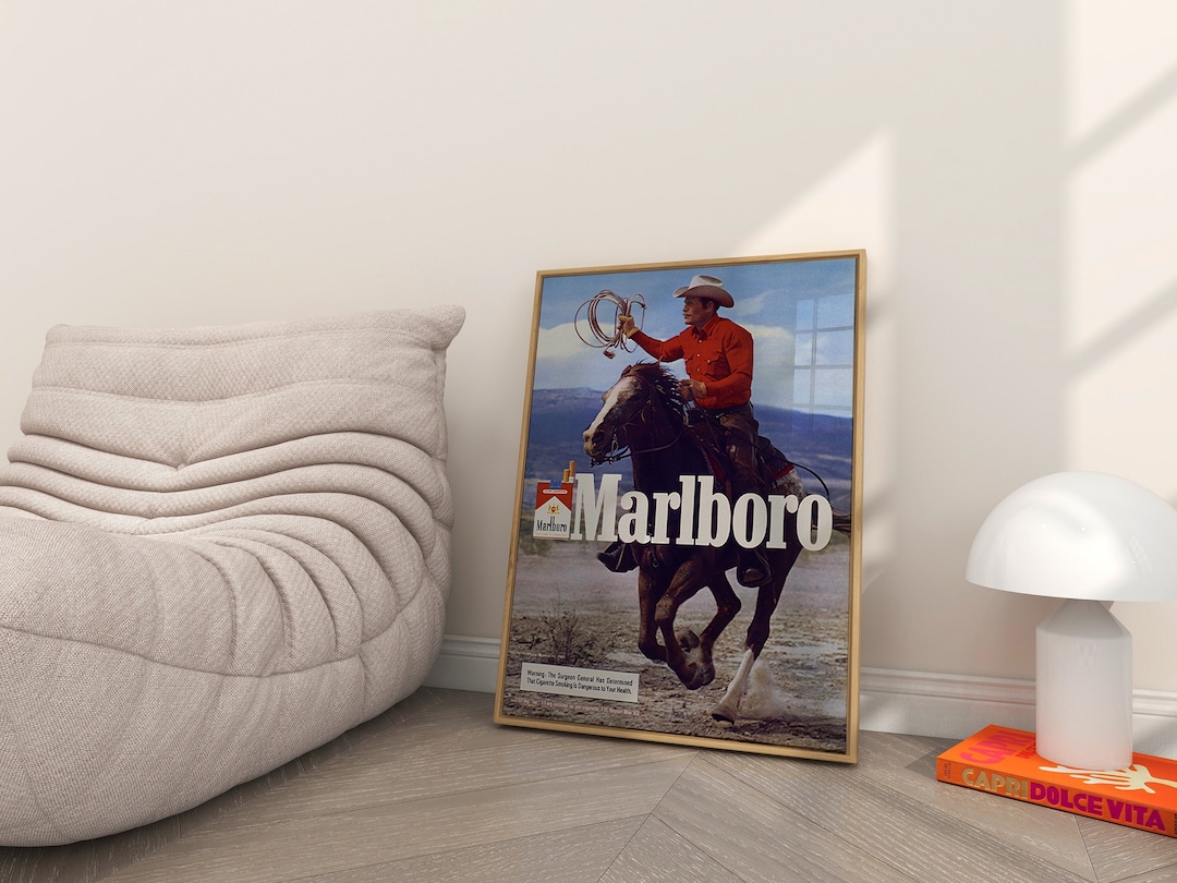 Vintage Poster, Vintage Marlboro Print, Marlboro, Retro Art Print ...