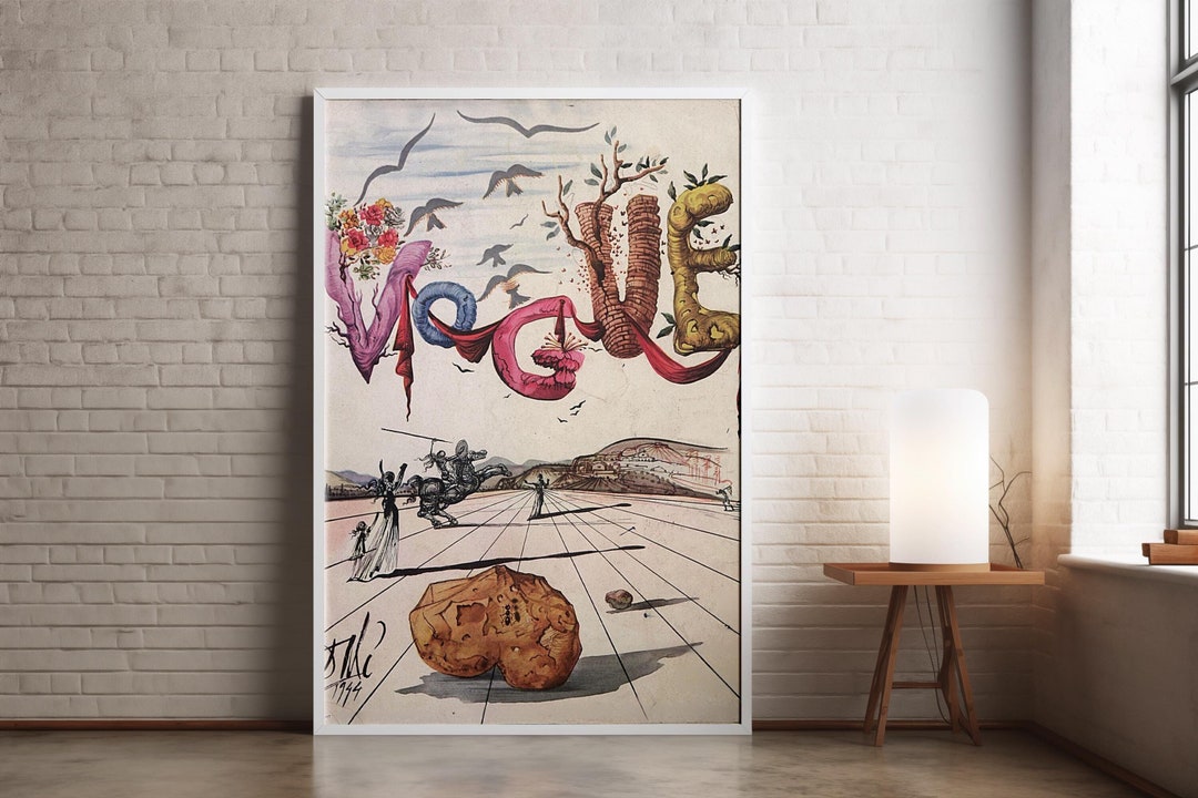 Vintage Vogue Magazine Poster, Retro Fashion Canvas Art, Night Club ...