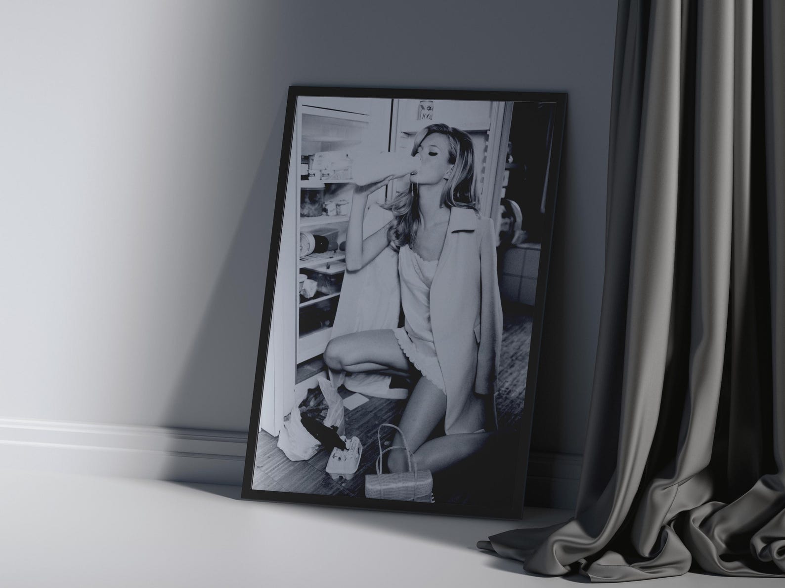 Kate Moss Vintage Canvas Poster, Vintage Style Fashion Poster - Retro ...