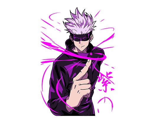 Saturo Gojo Anime SVG - Etsy