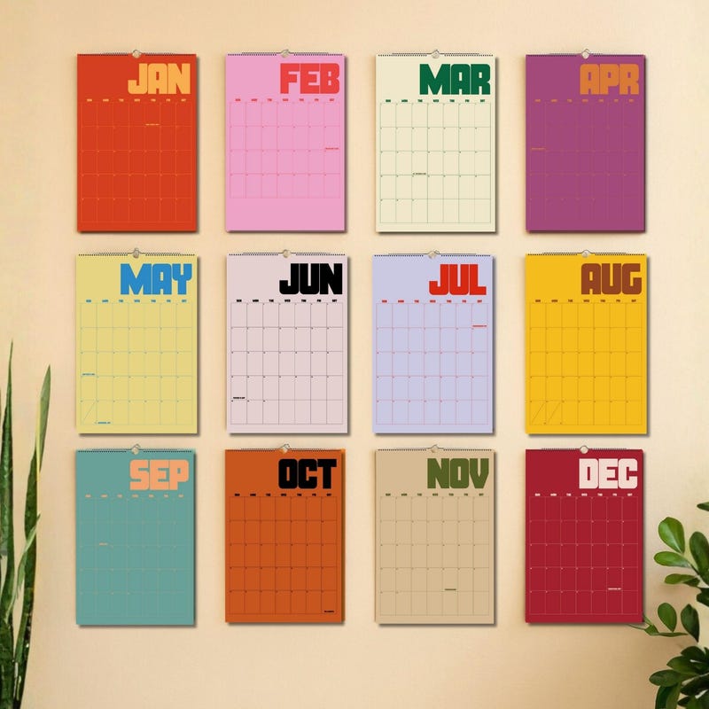 Retro Calendar - Etsy