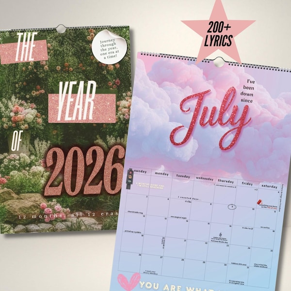My Sticker Calendar 2026 - Etsy
