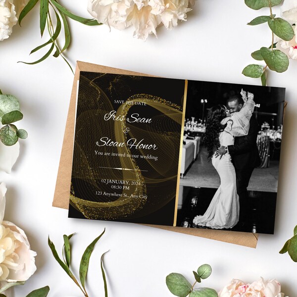 Glamorous Wedding Invitations - Etsy