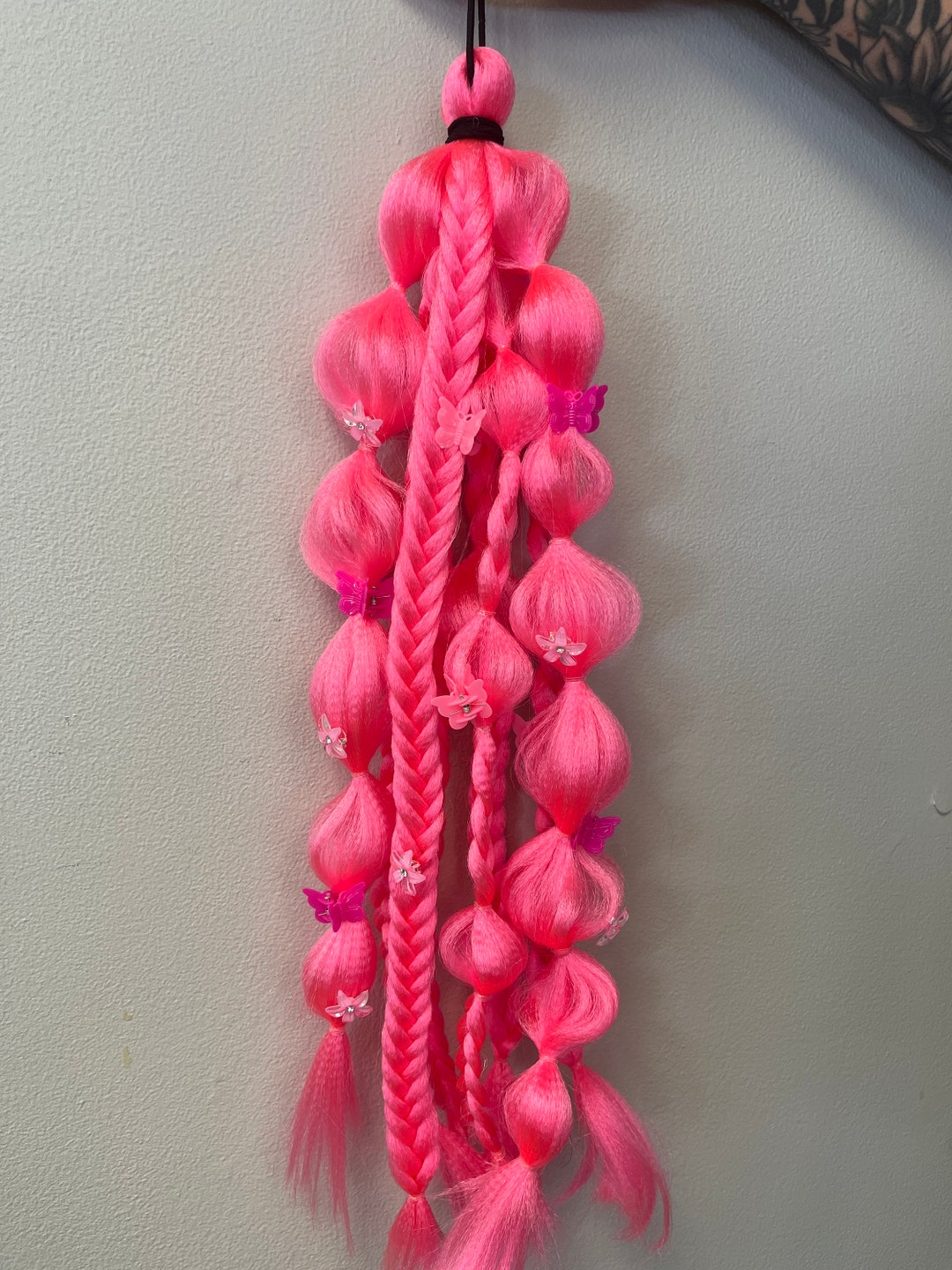 Breast Cancer Bubble Braids - Etsy