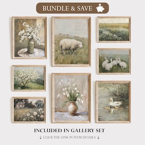 Vintage Spring Flowers Art Print Rustic Snowdrops Easter Wall Art ...