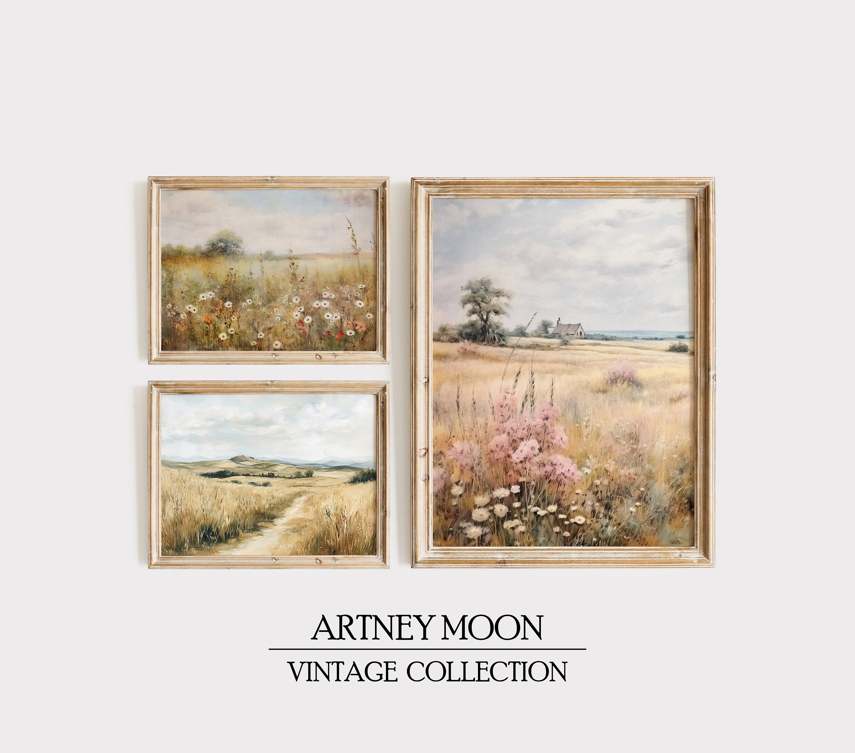 Vintage Gallery Wall Art Set of 10 Rustic French Country Art Prints ...