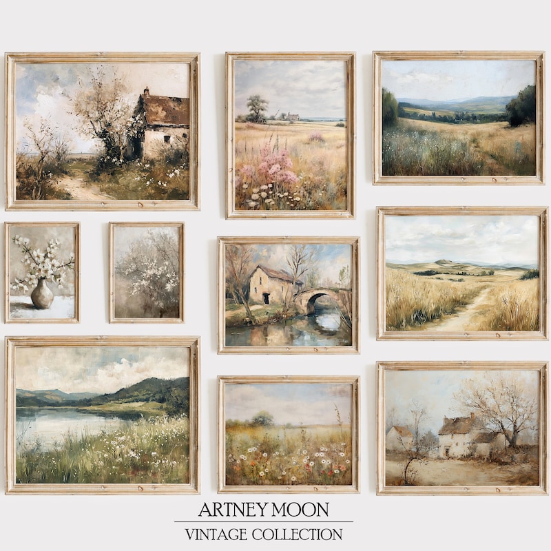 Warm Eclectic Wall Art - Etsy