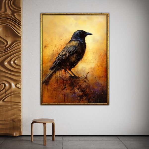 Crow Wall Art - Etsy