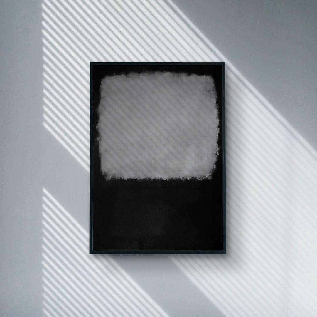 Mark Rothko Black and White Mark Rothko Canvas Abstract Art - Etsy