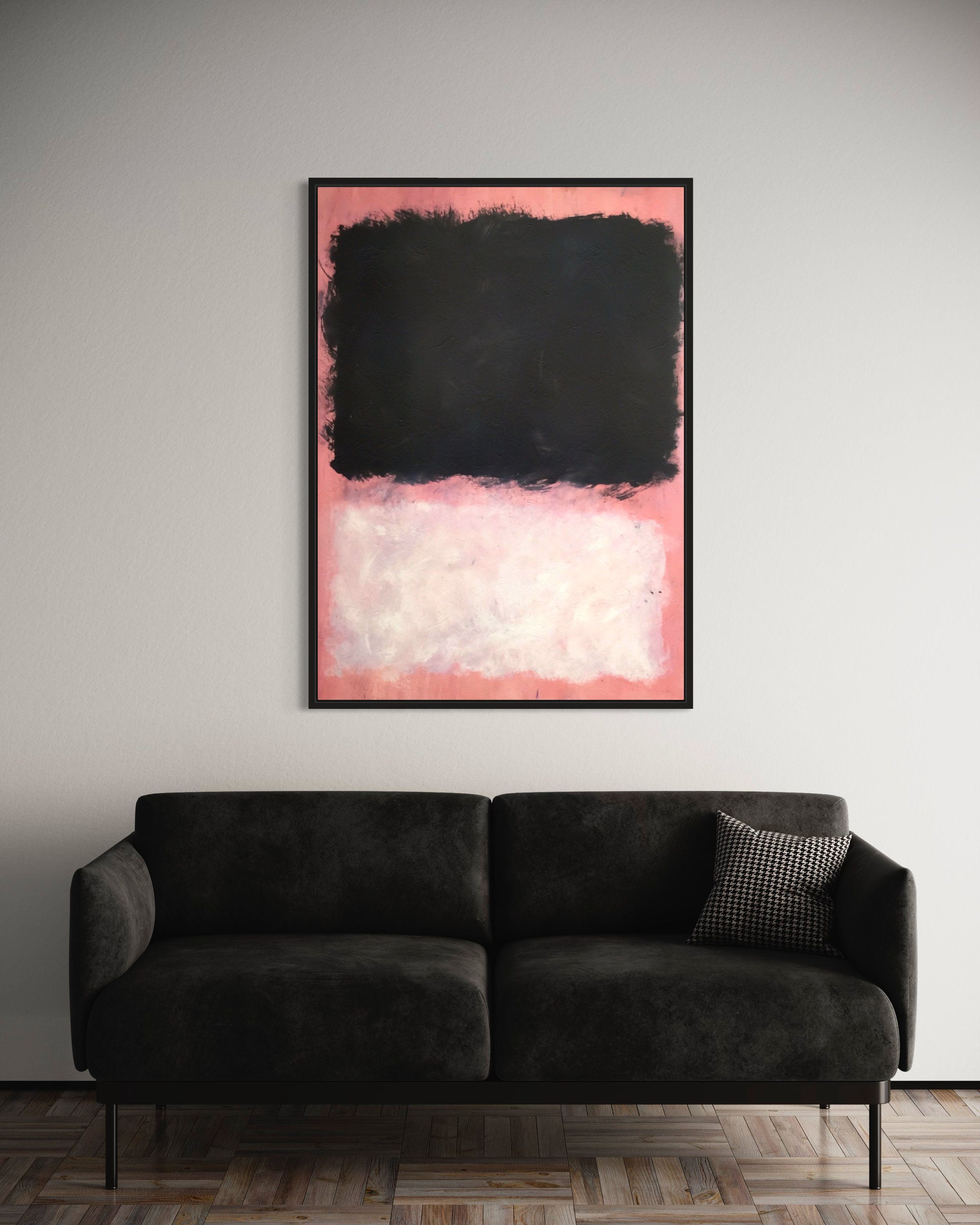 Mark Rothko Pink and Black Mark Rothko Canvas Abstract Art - Etsy