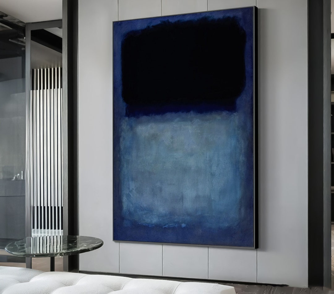 Mark Rothko Blue and Black Mark Rothko Canvas Abstract Art - Etsy